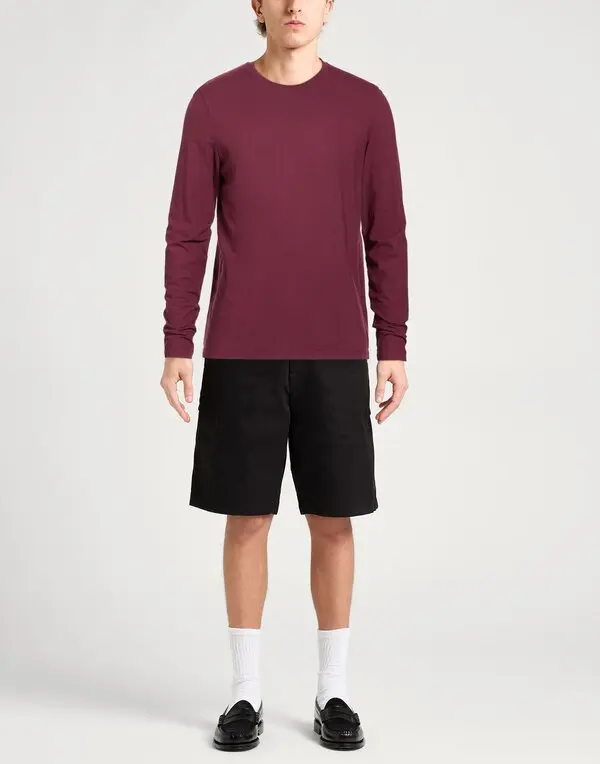 Alpha Studio T-shirt Burgundy Size Cotton, Elastane