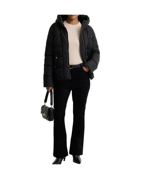 Barbour High Neck Short Quilted Padded Coat
