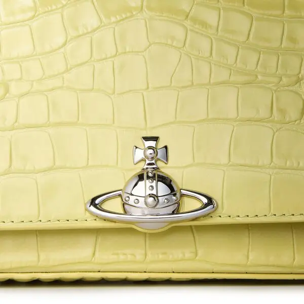 VIVIENNE WESTWOOD Crocodile Embossed Shoulder Bag