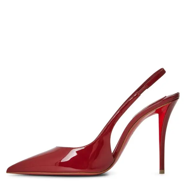 CHRISTIAN LOUBOUTIN Patent Leather Slingback Stilettos