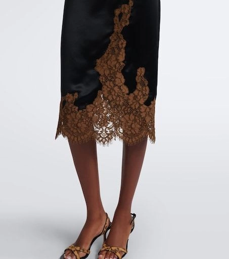 Dorothee Schumacher Lace-trim Satin Camisole Dress