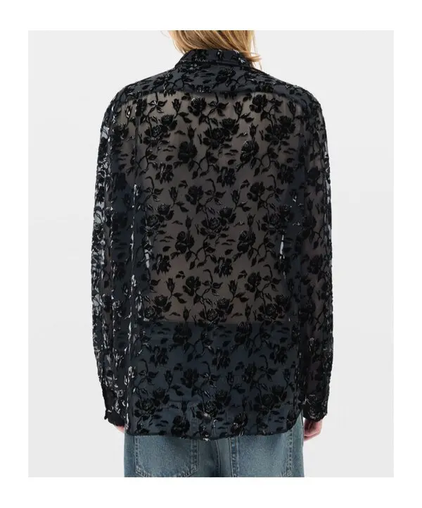 ANN DEMEULEMEESTER Andre Floral-devoré Shirt