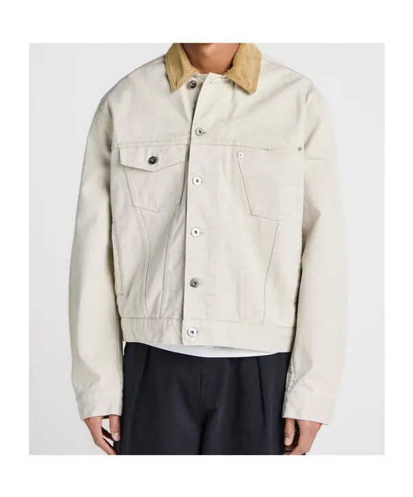 J.W.ANDERSON Corduroy Collar Denim Jacket