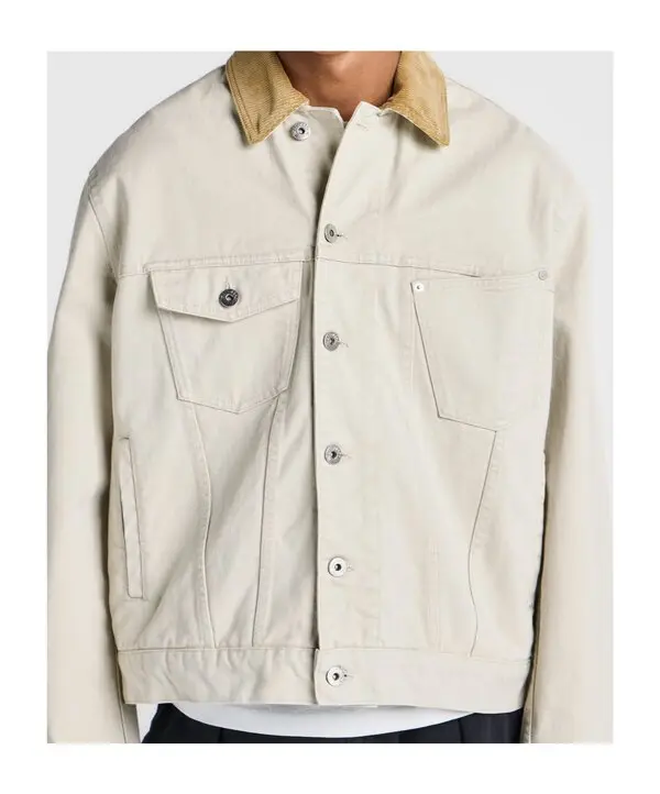 J.W.ANDERSON Corduroy Collar Denim Jacket