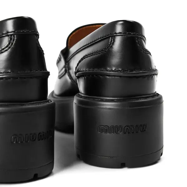 Miu Miu Polished Platform Loafers