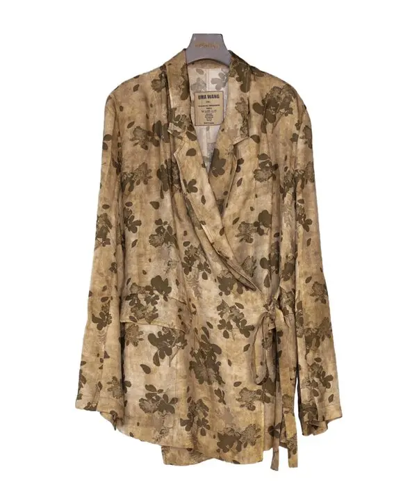 UMA WANG Vintage Floral Printed Wrap Top
