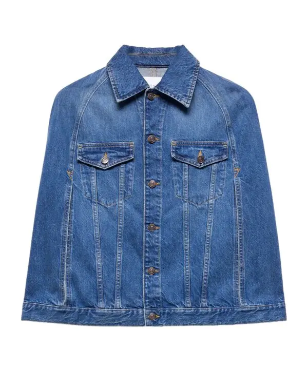 7 For All Mankind Denim Cape