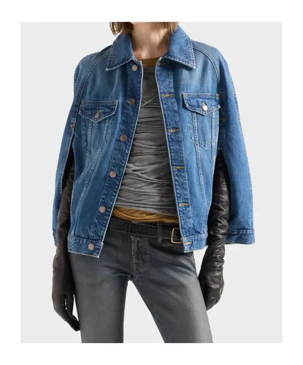 7 For All Mankind Denim Cape