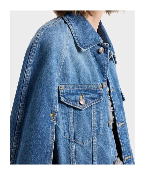 7 For All Mankind Denim Cape