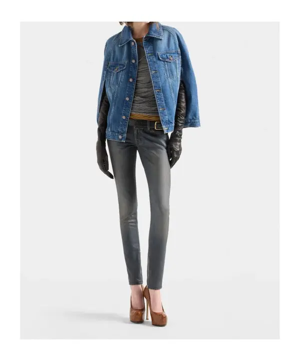 7 For All Mankind Denim Cape