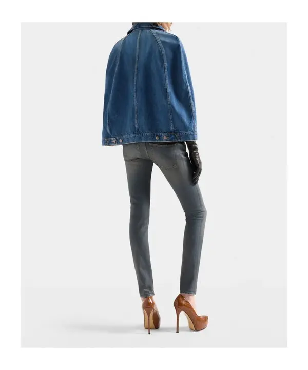 7 For All Mankind Denim Cape