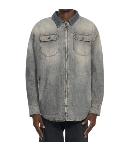 Off-White Bookish Zip-up Denim Jacket