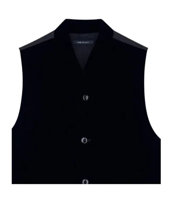 Giorgio Armani Velvet Button-up Waistcoat