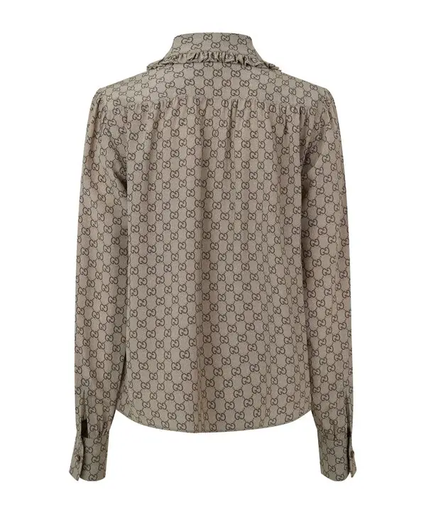 Gucci Geometric Pattern Long-sleeve Shirt