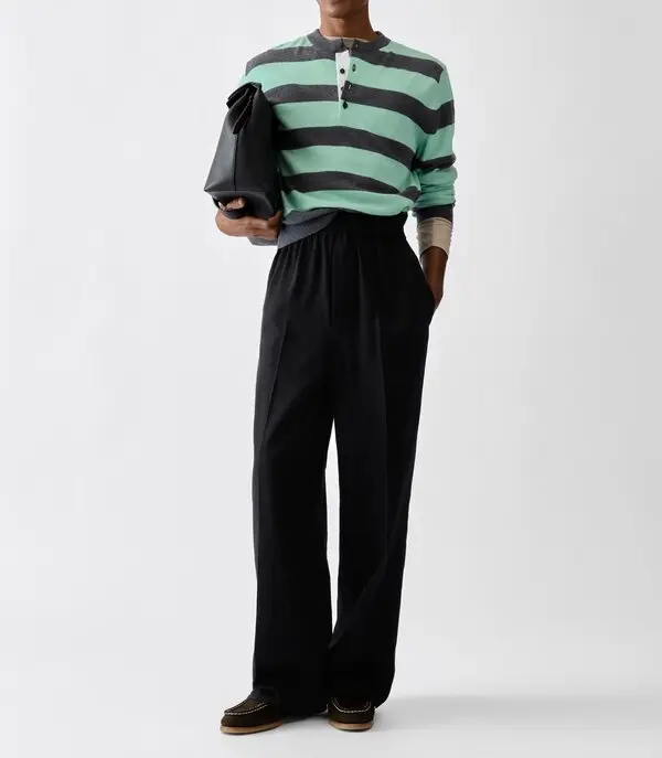 Jacquemus Elasticated Tailored Trousers - Black