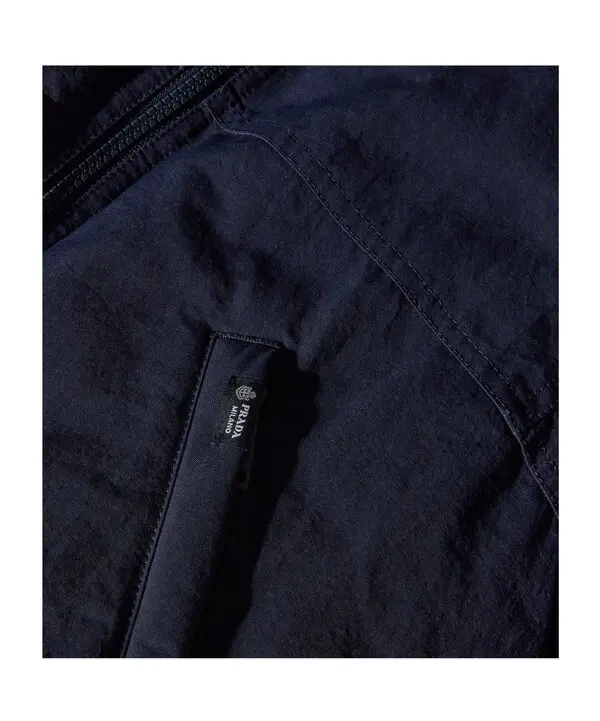 Prada Stand Collar Zip-up Casual Jacket