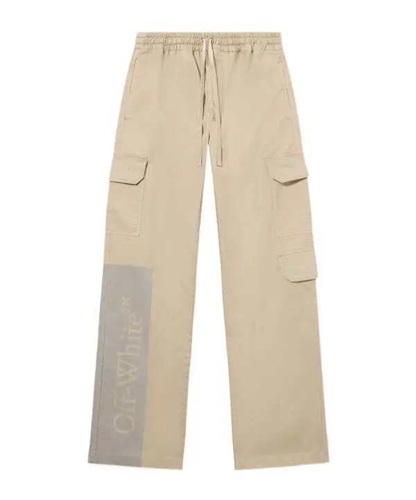 Off-White Big Bookish Cotton Cargo Pants