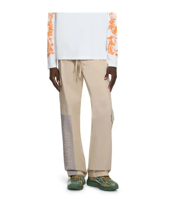 Off-White Big Bookish Cotton Cargo Pants