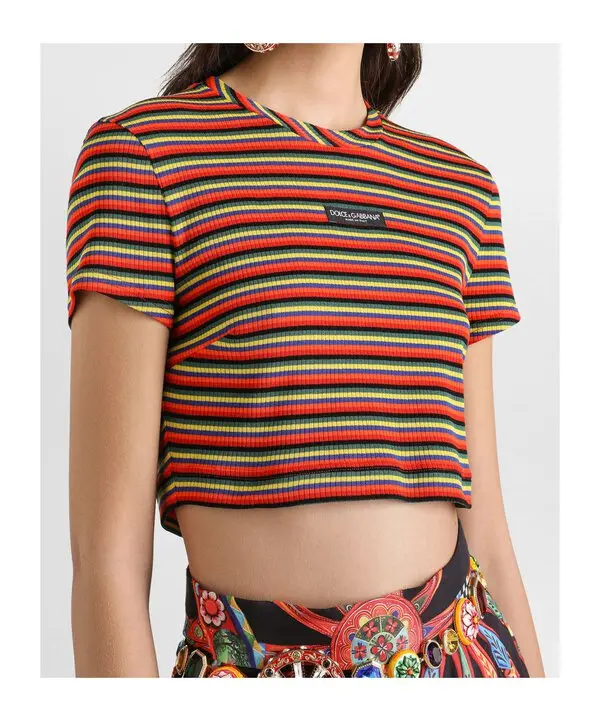 Dolce & Gabbana Striped Jersey T-shirt