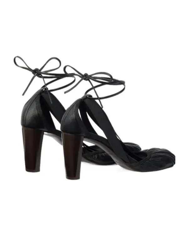 LEMAIRE Pedille Heeled Ballerinas - Black