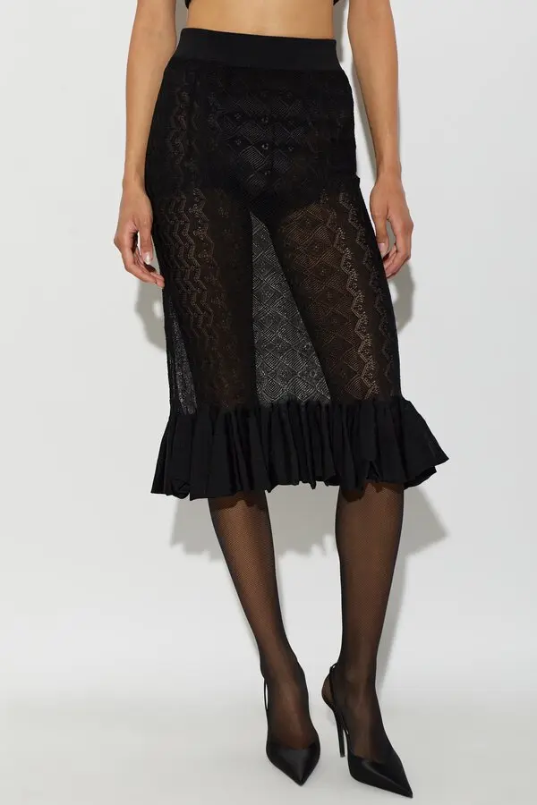 Dolce & Gabbana Dolce Gabbana Lace-stitch Knit Skirt