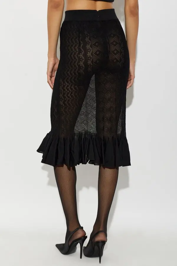 Dolce & Gabbana Dolce Gabbana Lace-stitch Knit Skirt