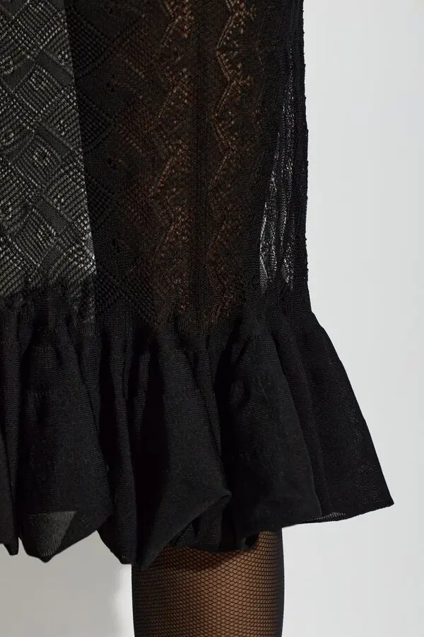 Dolce & Gabbana Dolce Gabbana Lace-stitch Knit Skirt