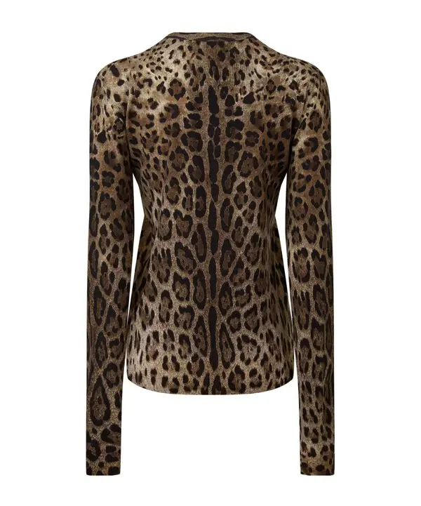 Dolce & Gabbana Dolce Gabbana Slim Long Sleeve Knit Top