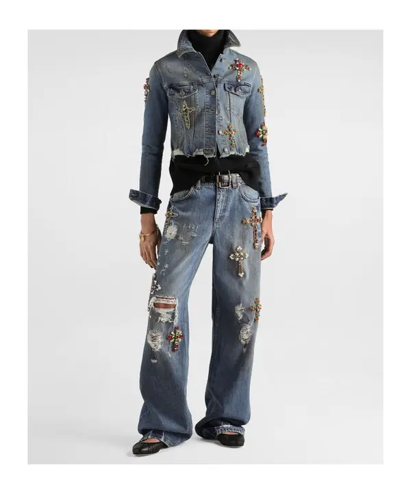 Dolce & Gabbana Embroidered Denim Jacket
