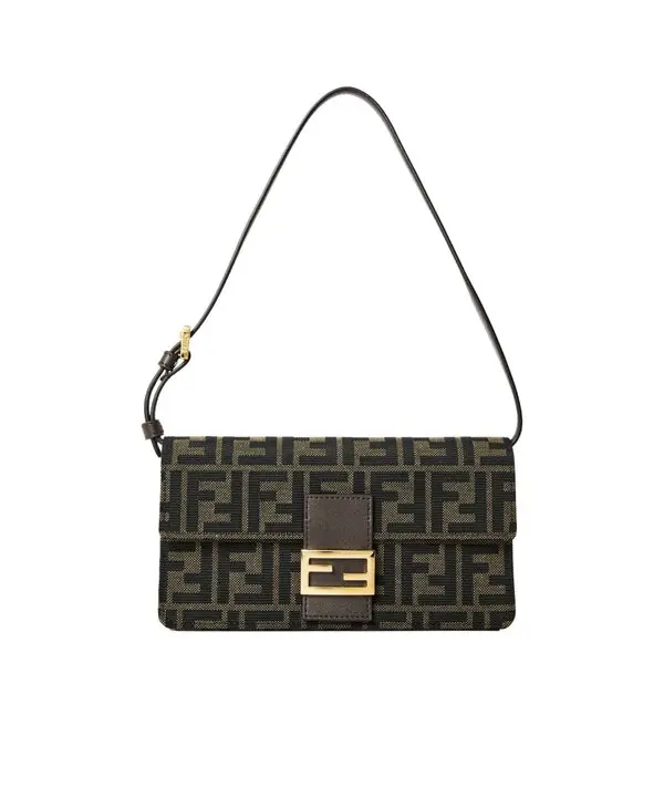 Fendi Monogram Canvas Shoulder Bag