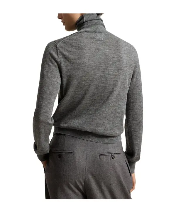 Polo Ralph Lauren Wool Turtleneck Slim-fit Sweater