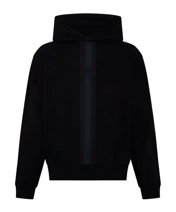 Gucci Hoodie With Vertical Stripe Design