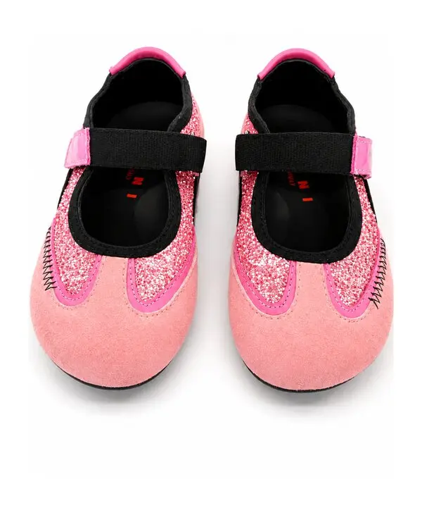 Marni Round-toe Ballet Flats - Pink