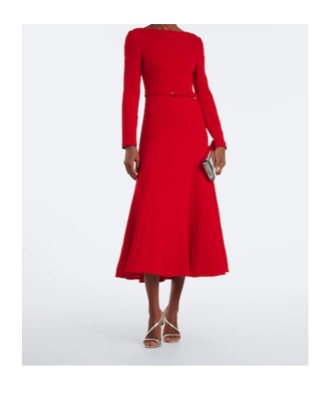 Roland Mouret Wool-blend Zipped Skirt