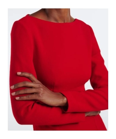 Roland Mouret Wool-blend Zipped Skirt