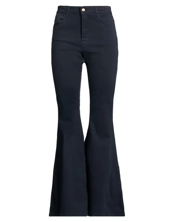 COMPAGNIA ITALIANA Cotton Elastane Flared Jeans - Blue
