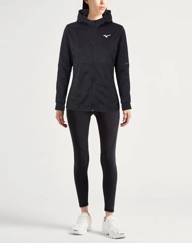 Mizuno Polyester Hooded Jacket - Black