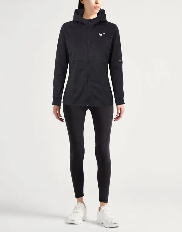 Mizuno Polyester Hooded Jacket - Black