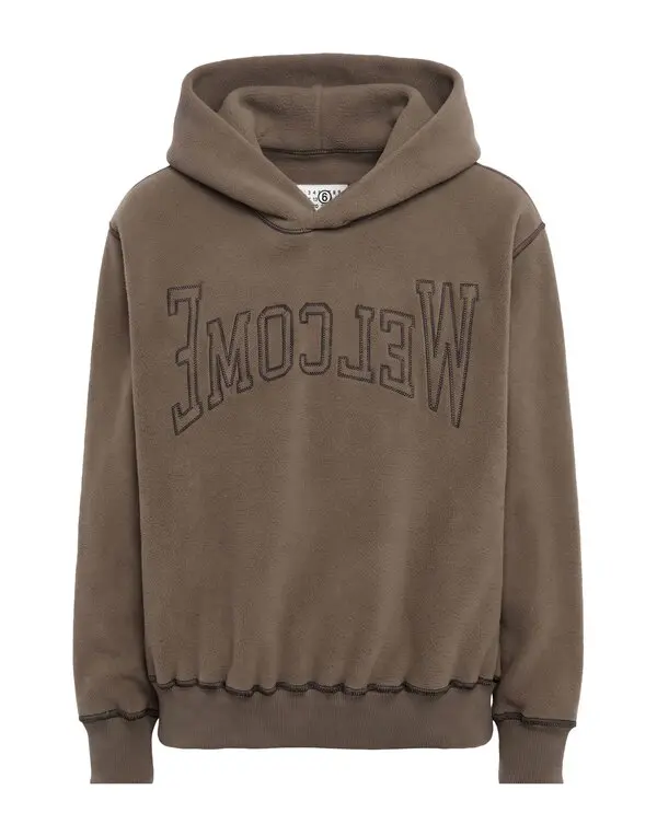 MAISON MARGIELA Polyester Polar Fleece Hooded Sweatshirt