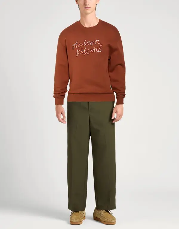 Maison Kitsuné Sweatshirt Tan Size Cotton