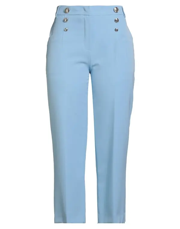 Liu Jo Polyester Elastane Straight Leg Trousers - Blue
