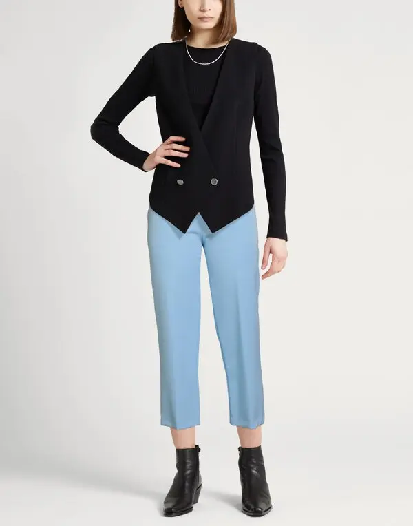 Liu Jo Polyester Elastane Straight Leg Trousers - Blue