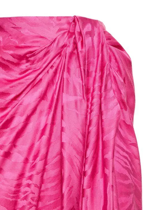 Giuseppe Di Morabito Viscose Jacquard Mini Skirt - Pink