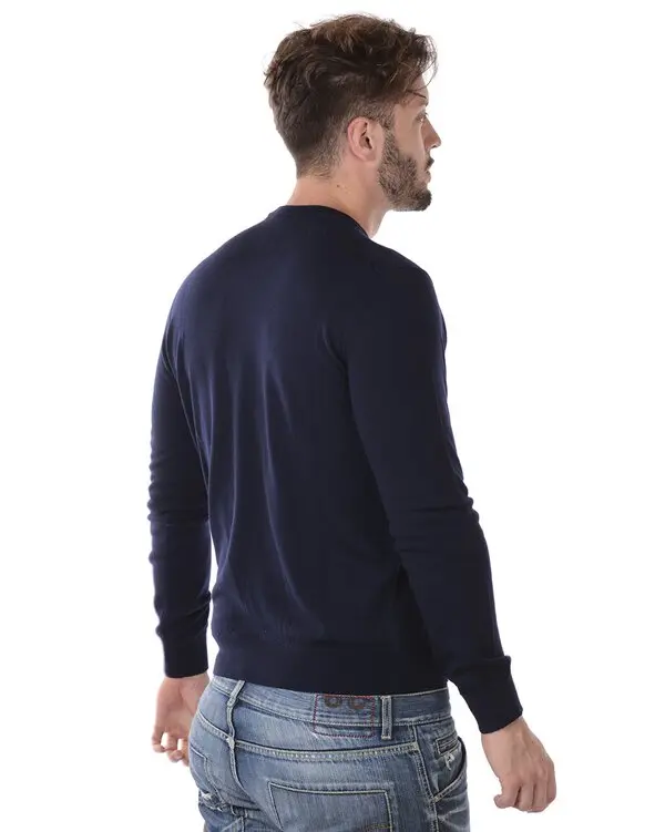 Emporio Armani Long-sleeved Round Neck Pullover - Black