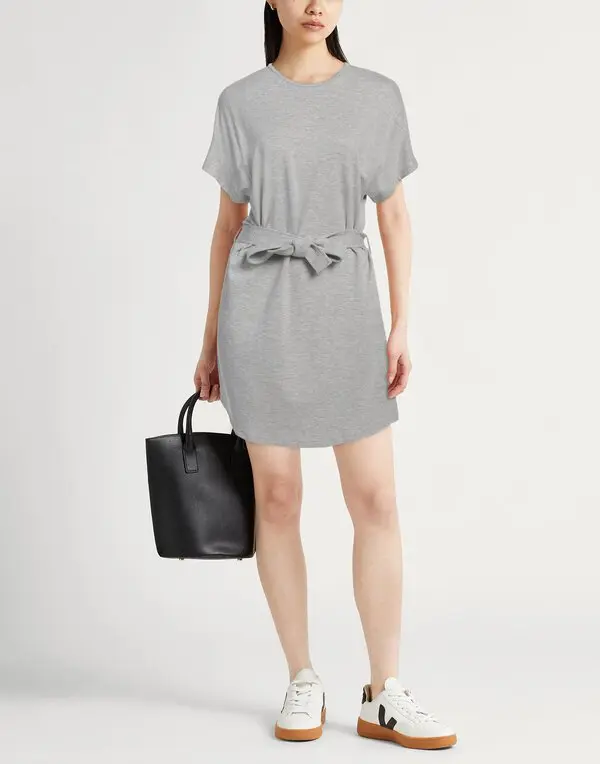 Majestic Filatures Viscose Blend Mini T-shirt Dress