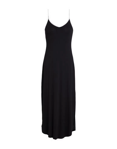Majestic Filatures Viscose And Elastane Midi Dress - Black