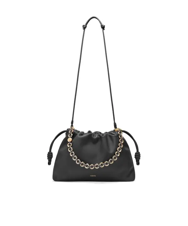 Loewe Large Drawstring Shoulder Bag - Black