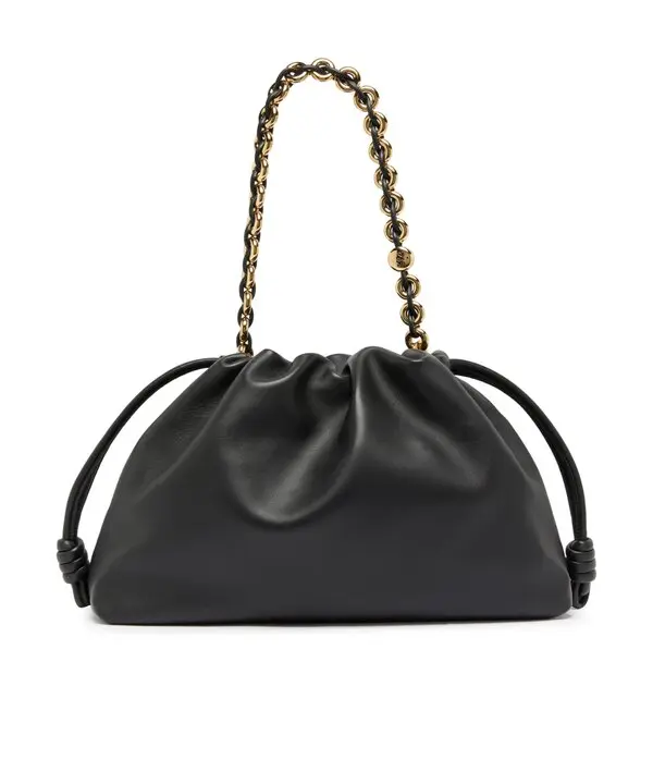 Loewe Large Drawstring Shoulder Bag - Black