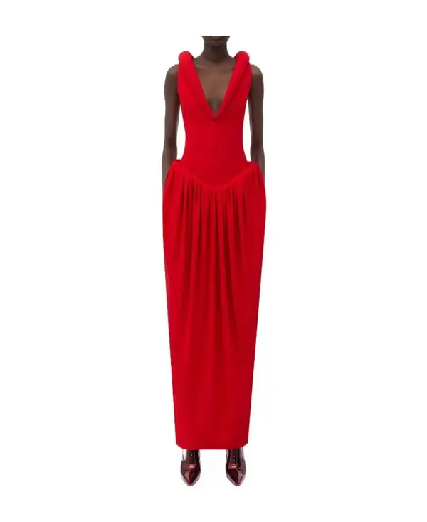 Bottega Veneta Padded Detail Zip Up Dress