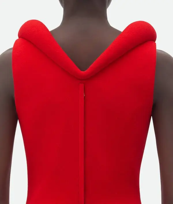 Bottega Veneta Padded Detail Zip Up Dress